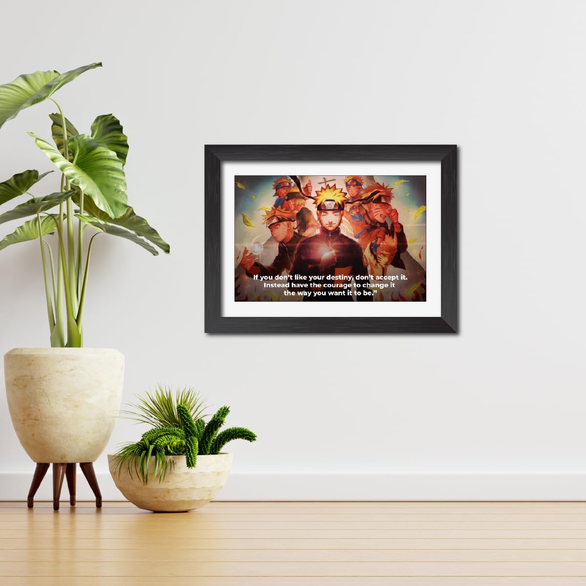 Tenor Arts Naruto Uzumaki Anime Quotes Laminated Poster Framed Paintin ...