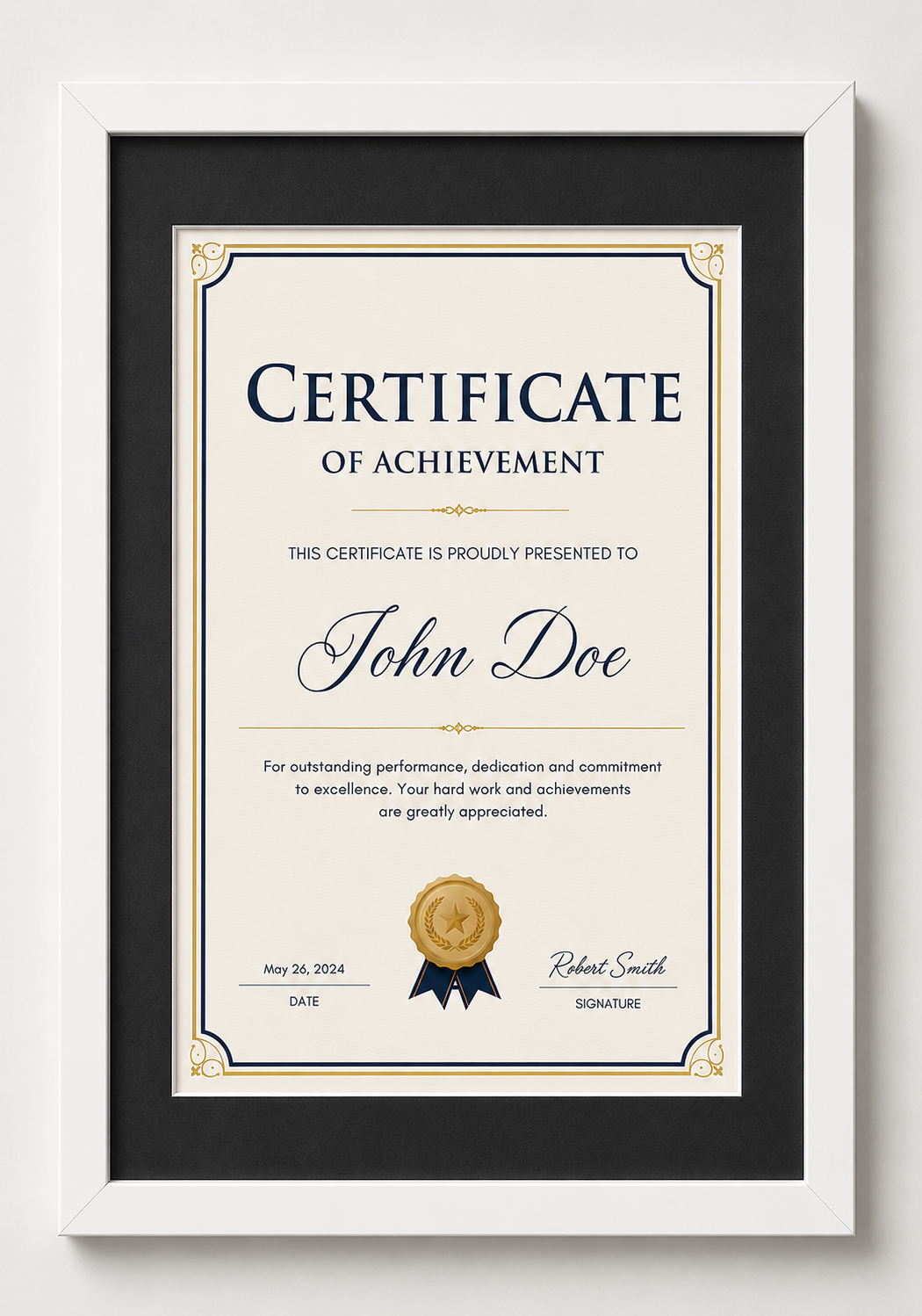 Certificate Frame A4 & A3 – Premium Wooden Frames | Buy Online India ...